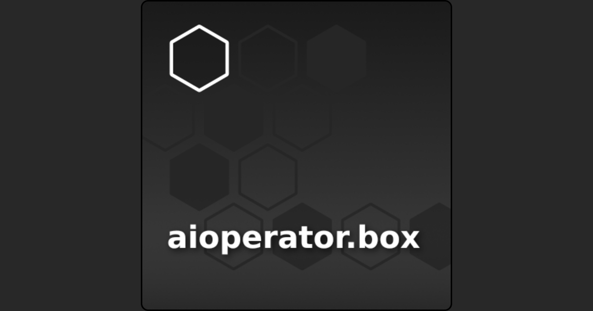 aioperator.box - Profile | .box